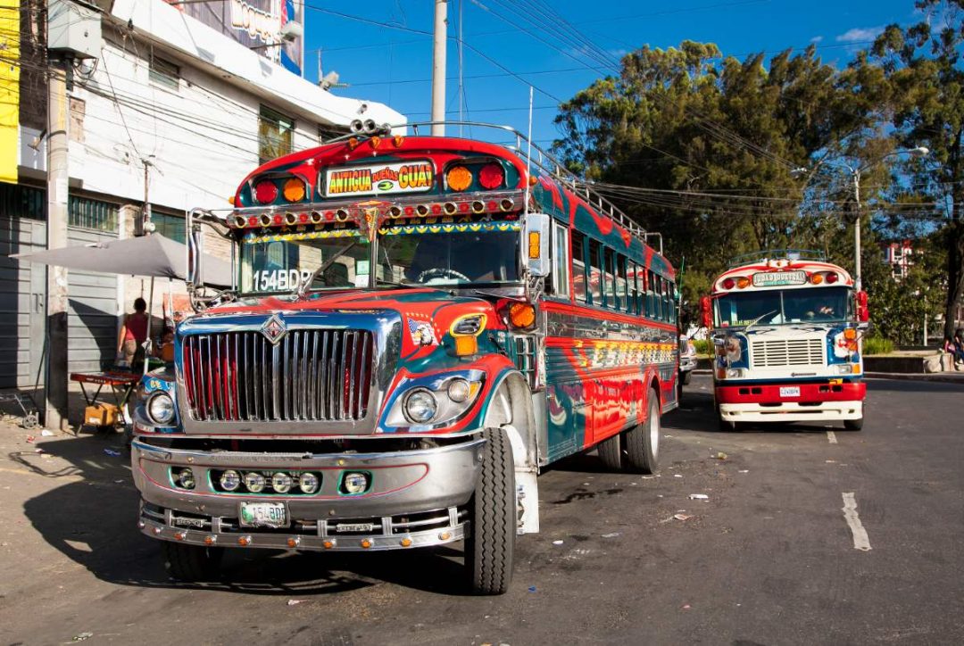 The Famous Chicken Buses of Guatemala